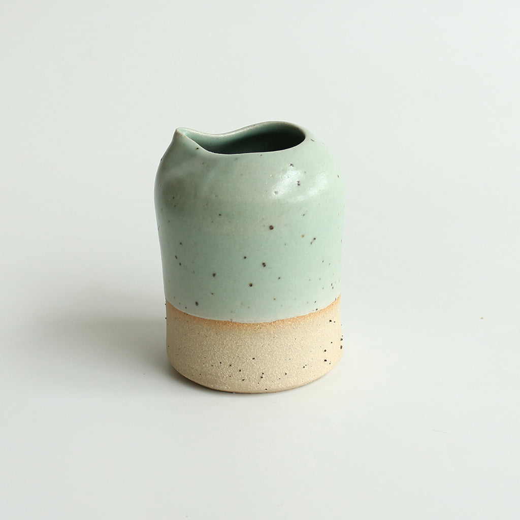 Mint Green Milk Jug Stoneware | Small Jug of Milk | Habulous